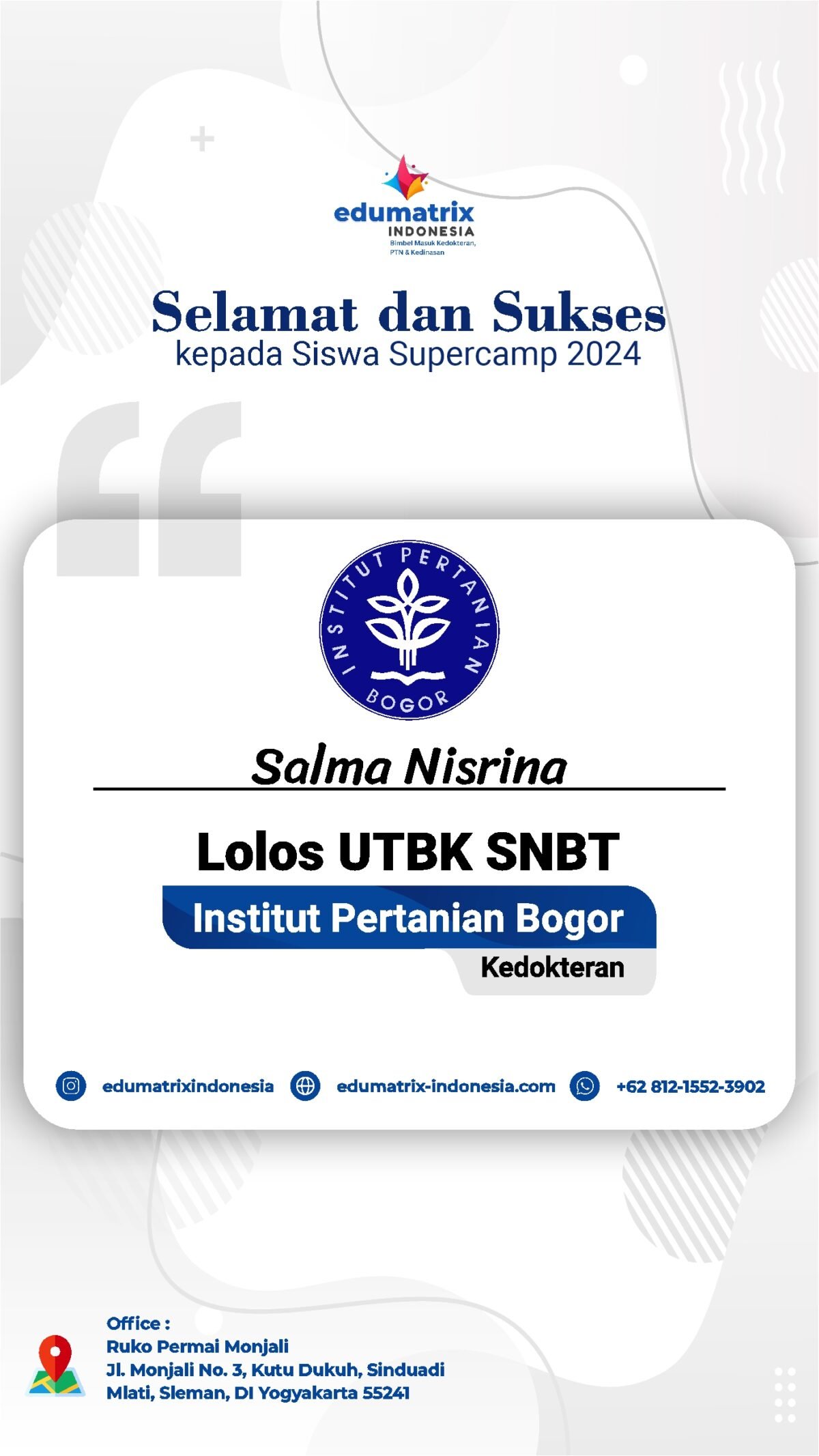 Bimbel Masuk Kedokteran - FK UI, UGM, Undip, Unair, Unpad, UB, Udayana ...